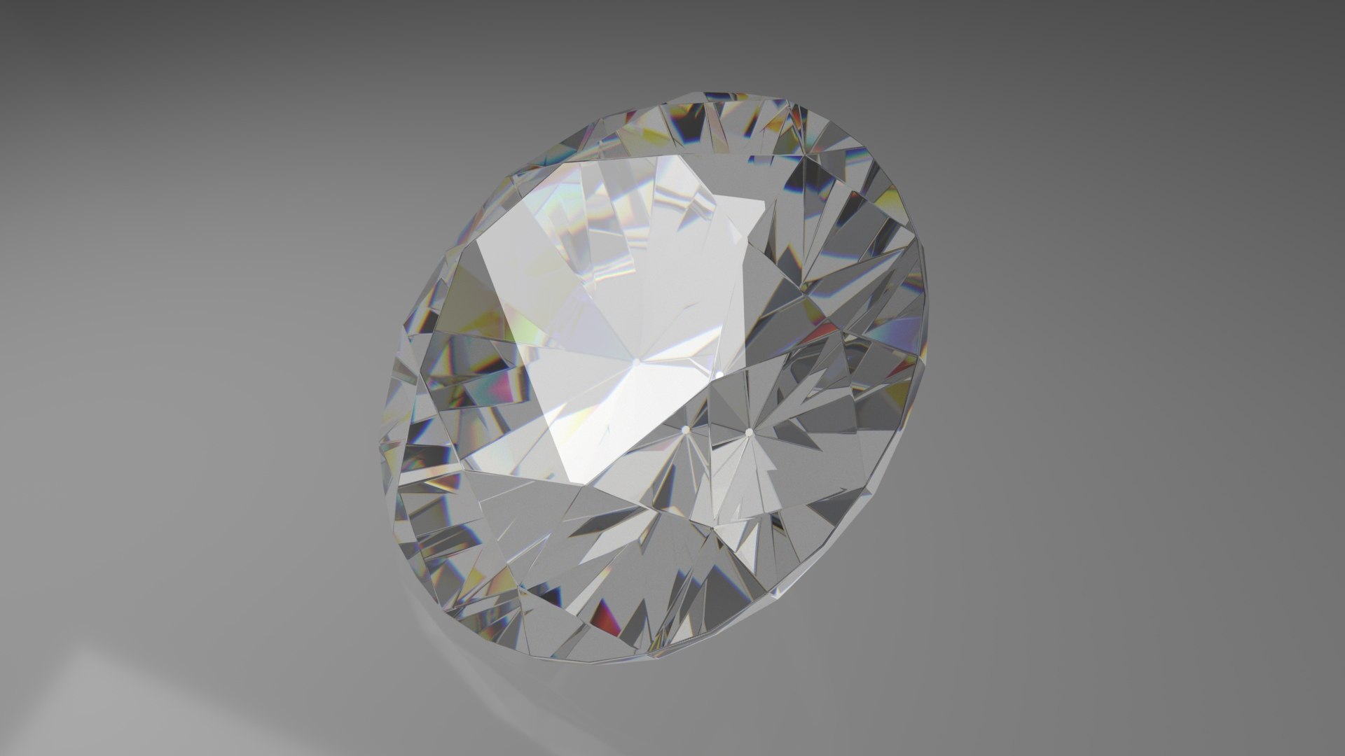 3D Model Round Cut Diamond - TurboSquid 1926804
