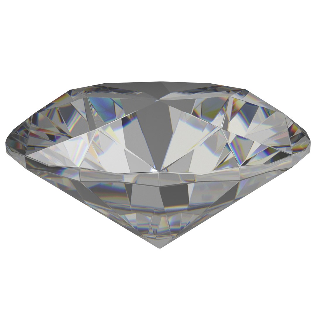 3D Model Round Cut Diamond - TurboSquid 1926804
