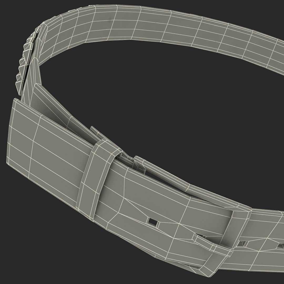 Leather Belt 6 3d Model
