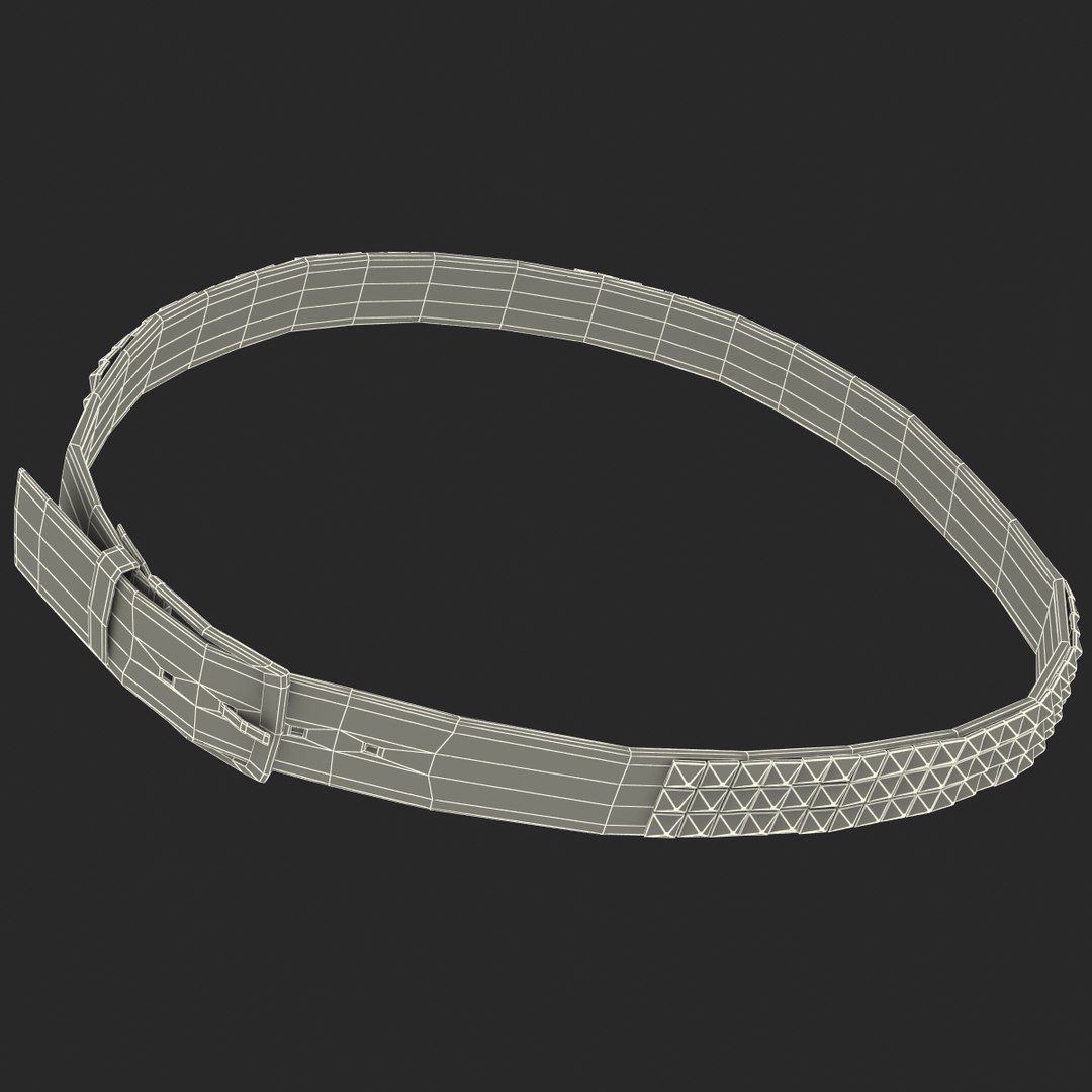 Leather Belt 6 3d Model