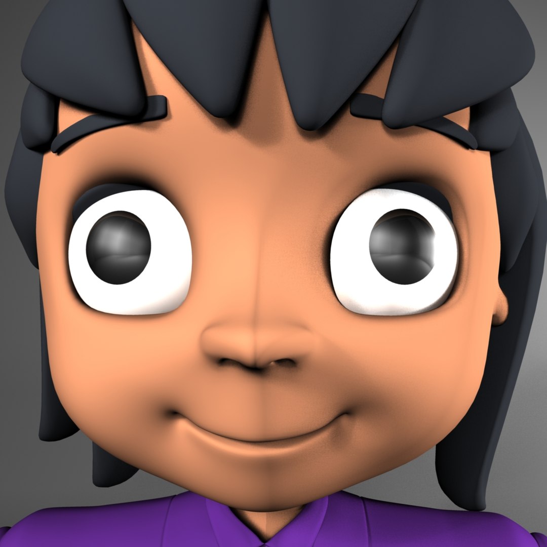 cute chocolate 3d model