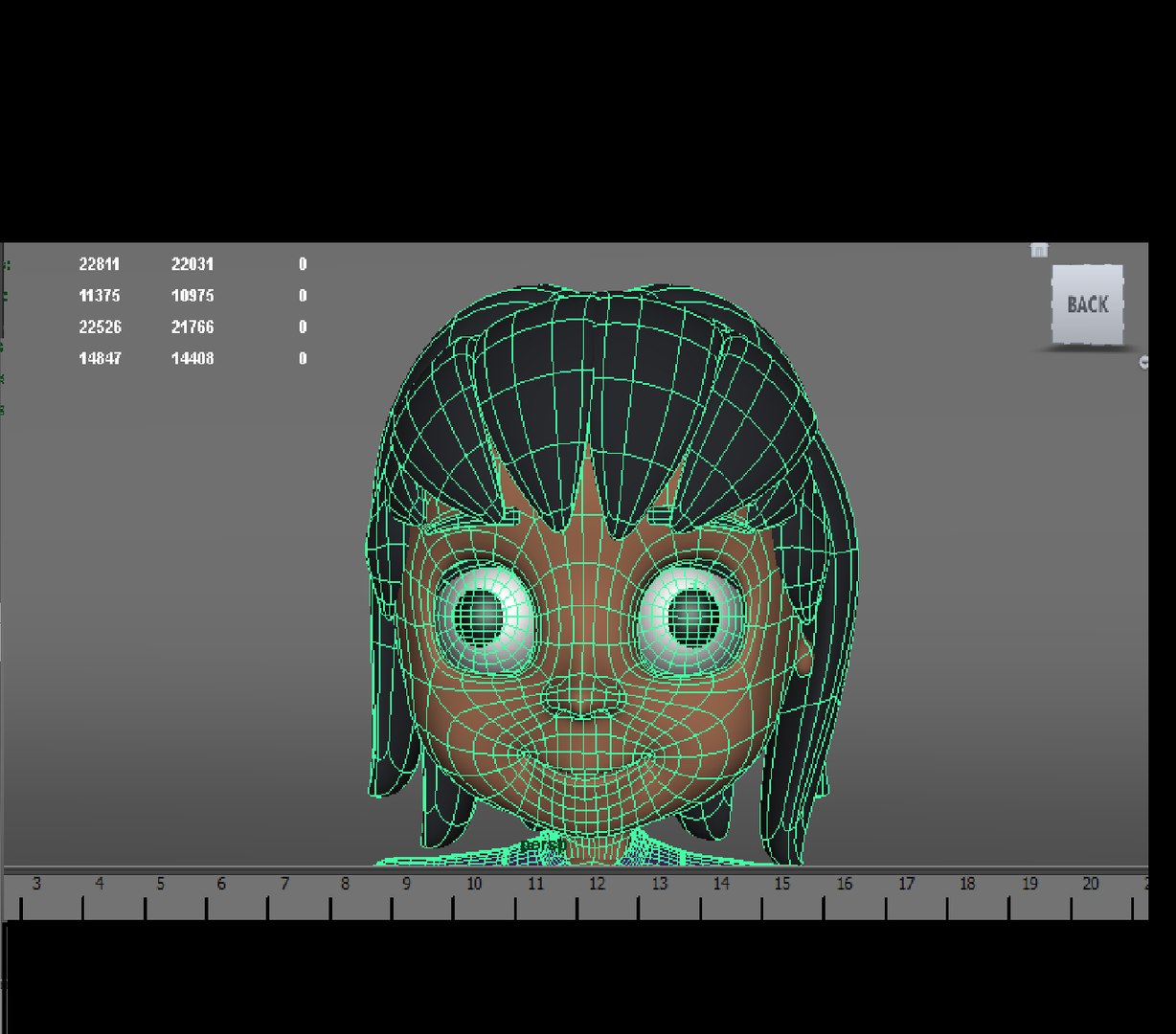 cute chocolate 3d model