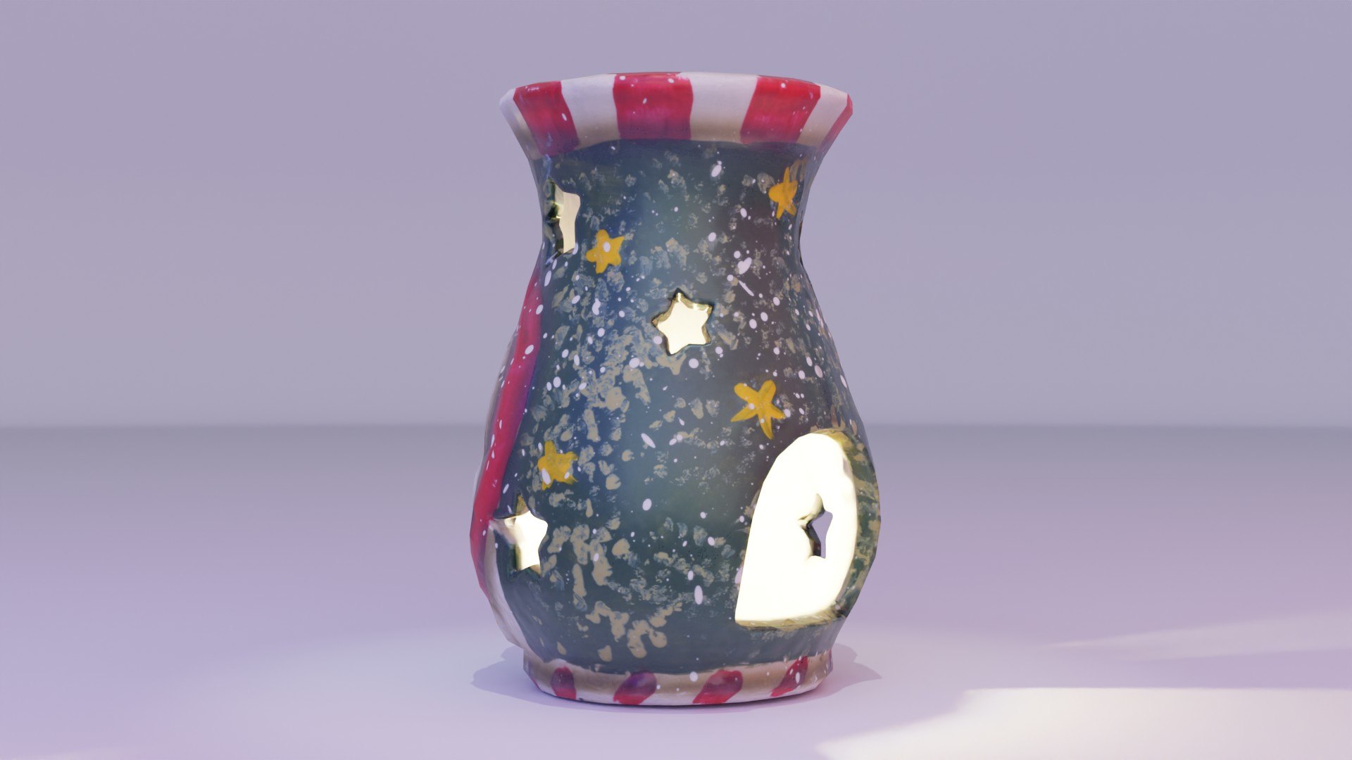 Christmas Vase Witch Candle Low-poly 3D Model - TurboSquid 1816154
