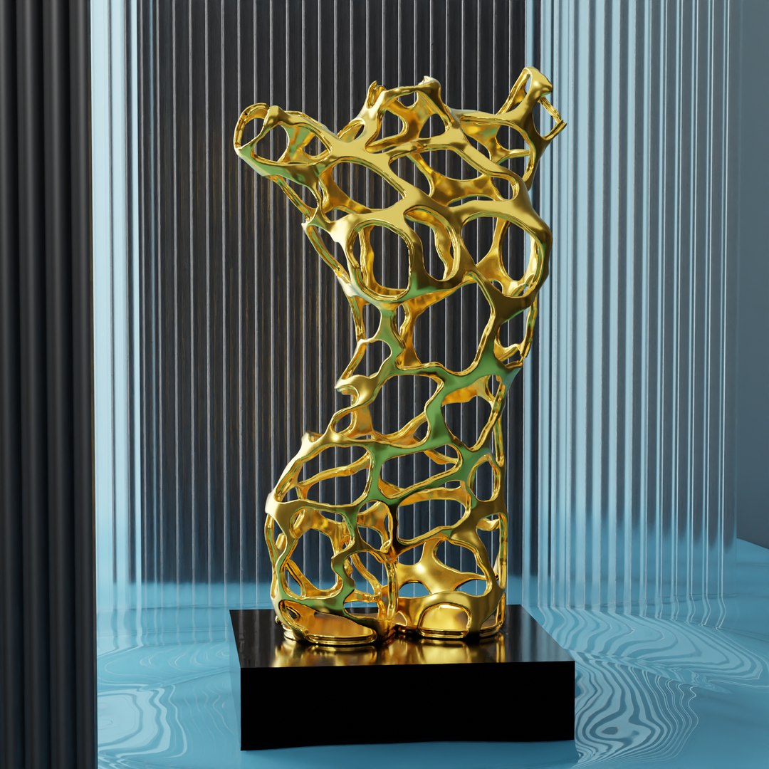 3D Abstract Female Torso - TurboSquid 2231758