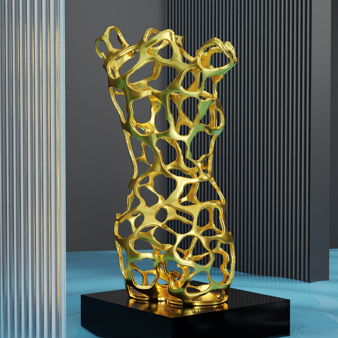 3D Abstract Female Torso - TurboSquid 2231758