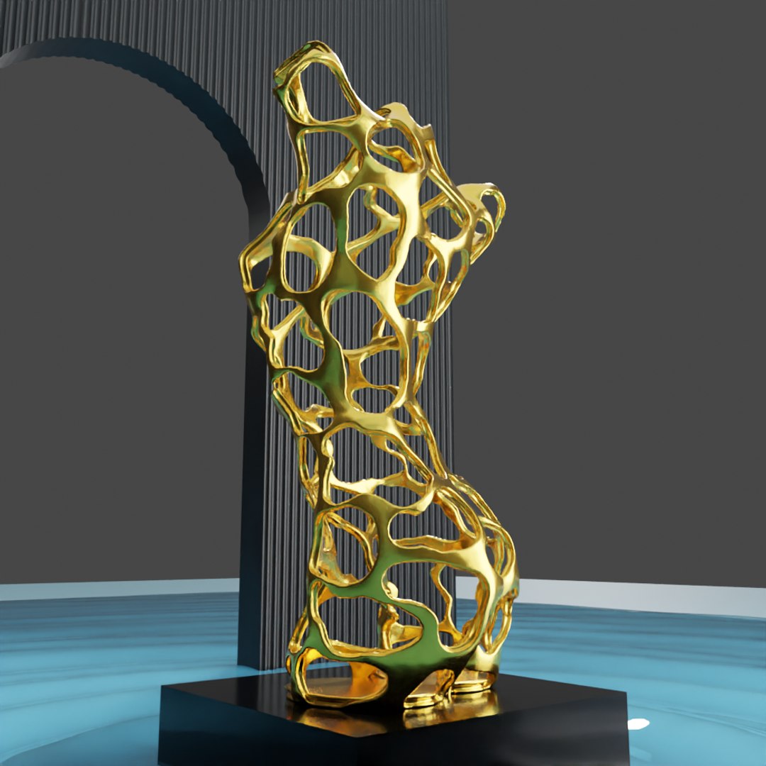 3D Abstract Female Torso - TurboSquid 2231758