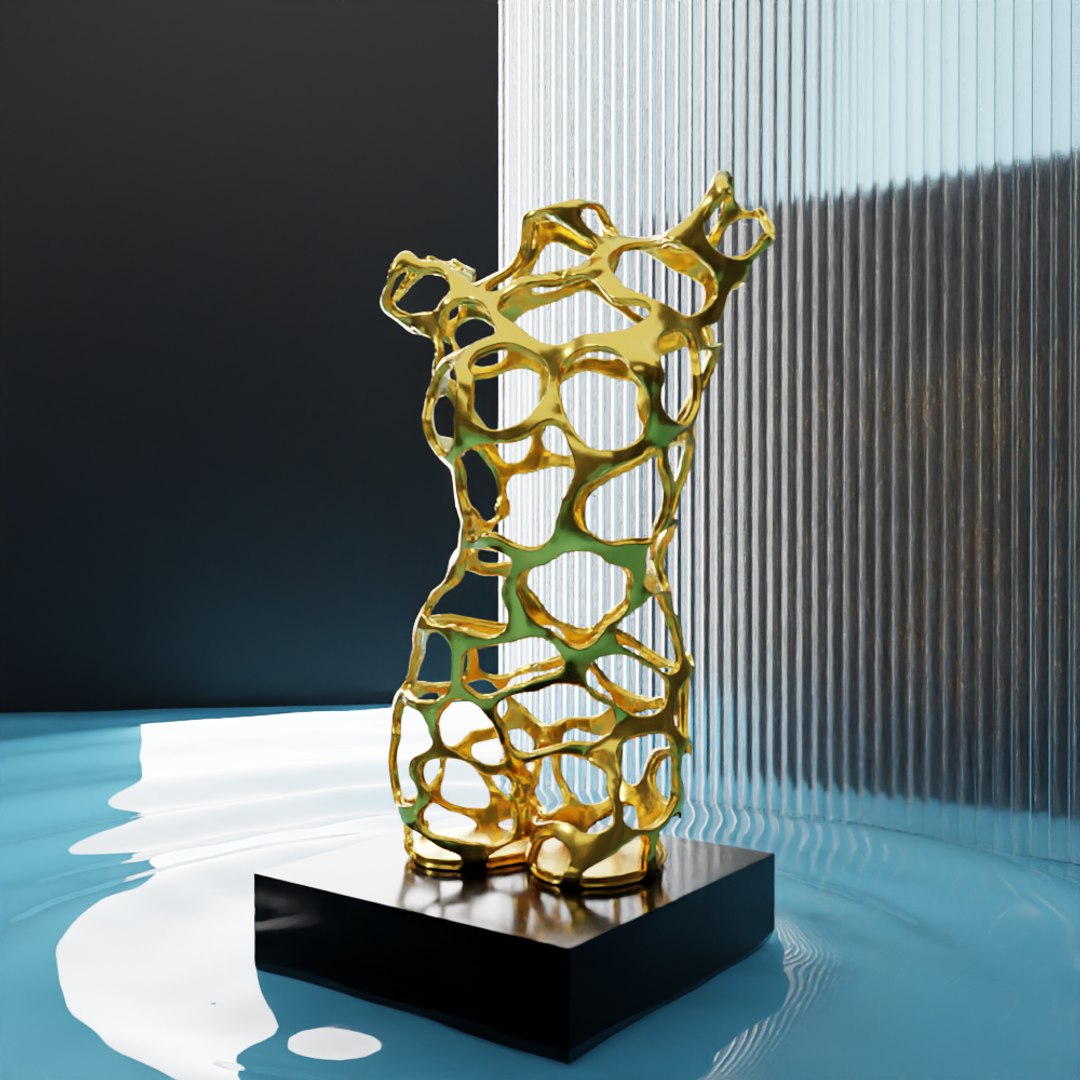 3D Abstract Female Torso - TurboSquid 2231758