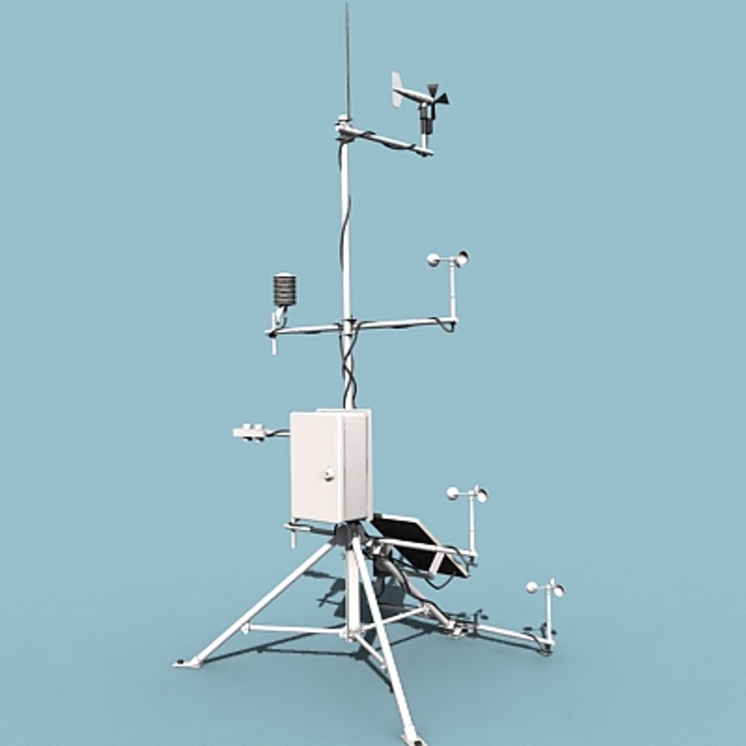Automatic Weather Station 3d Model