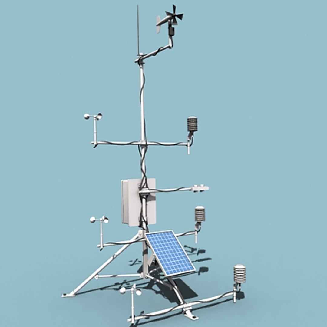 Automatic Weather Station 3d Model