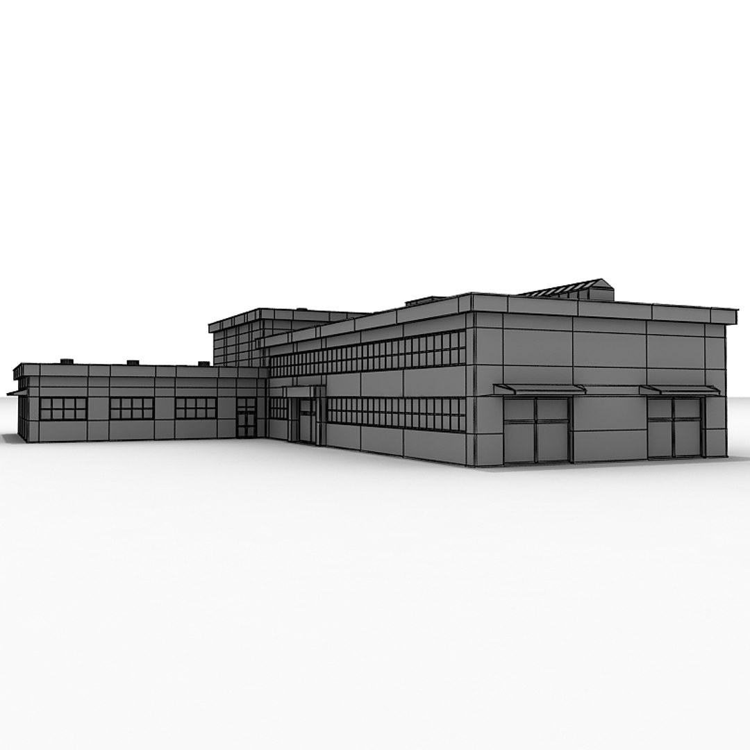 3d Factory Building 02