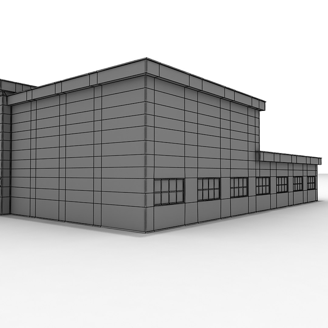 3d Factory Building 02