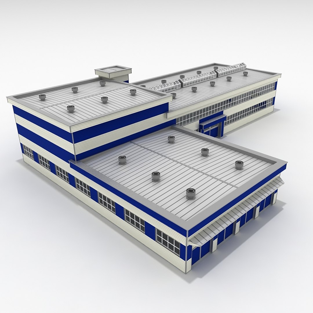 3d Factory Building 02