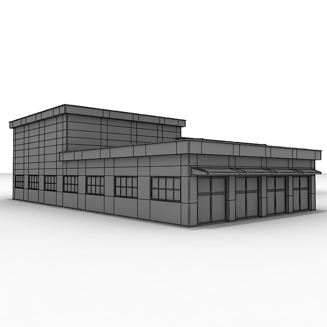 3d Factory Building 02