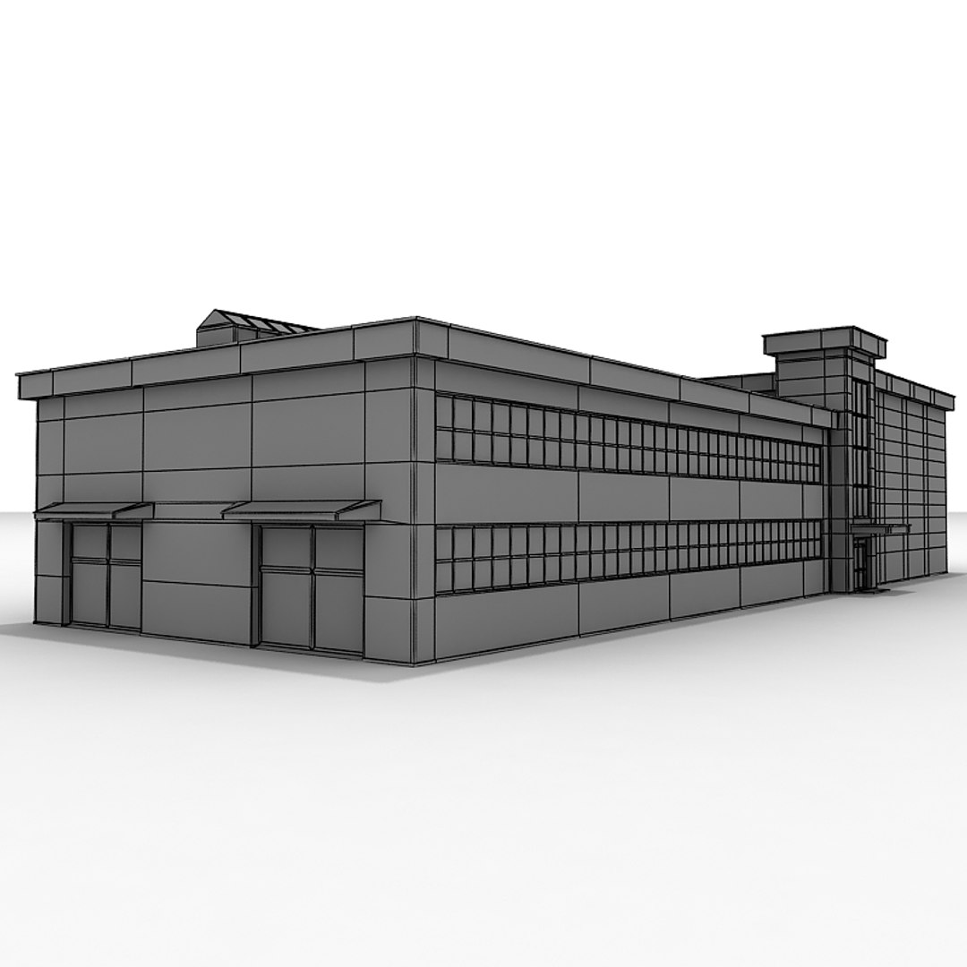 3d Factory Building 02