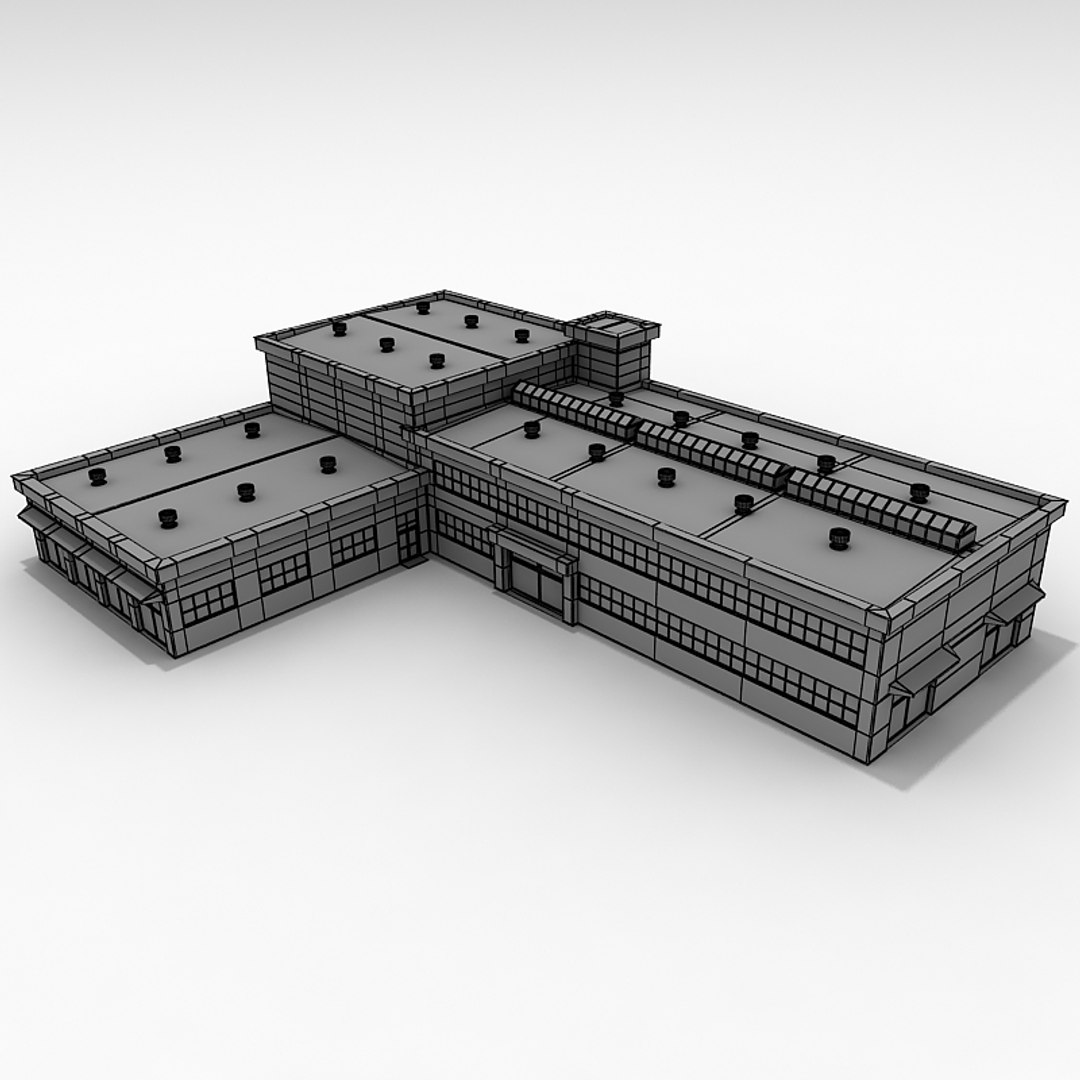 3d Factory Building 02