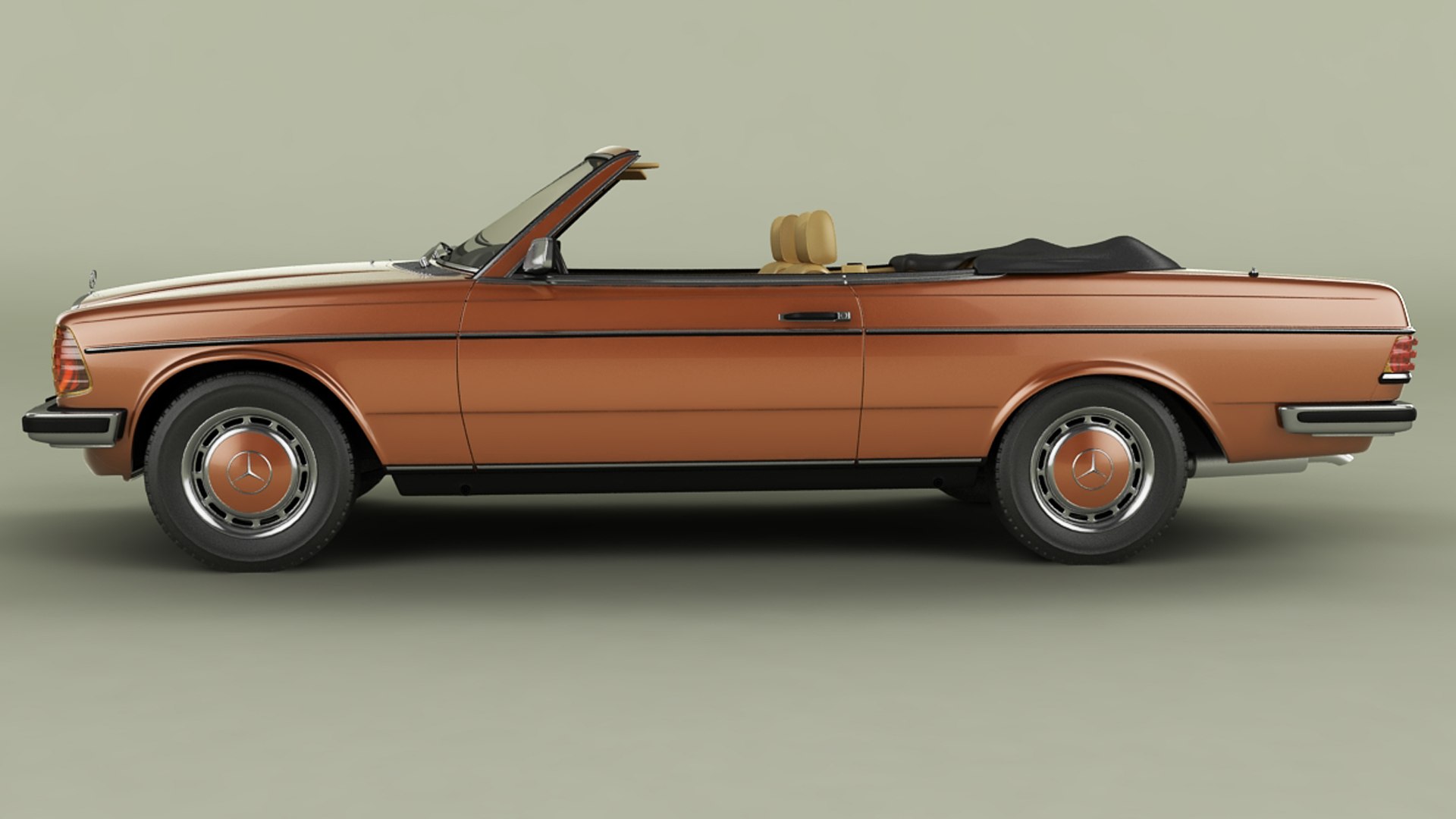 Mercedes-Benz W123 Cabrio 3D - TurboSquid 2088452
