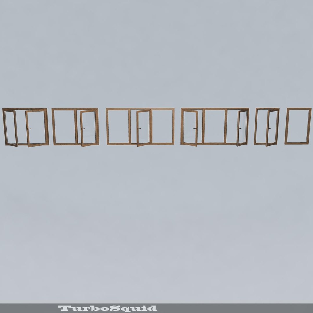 3d Model Window 01-02-03-04-05-06 Pack