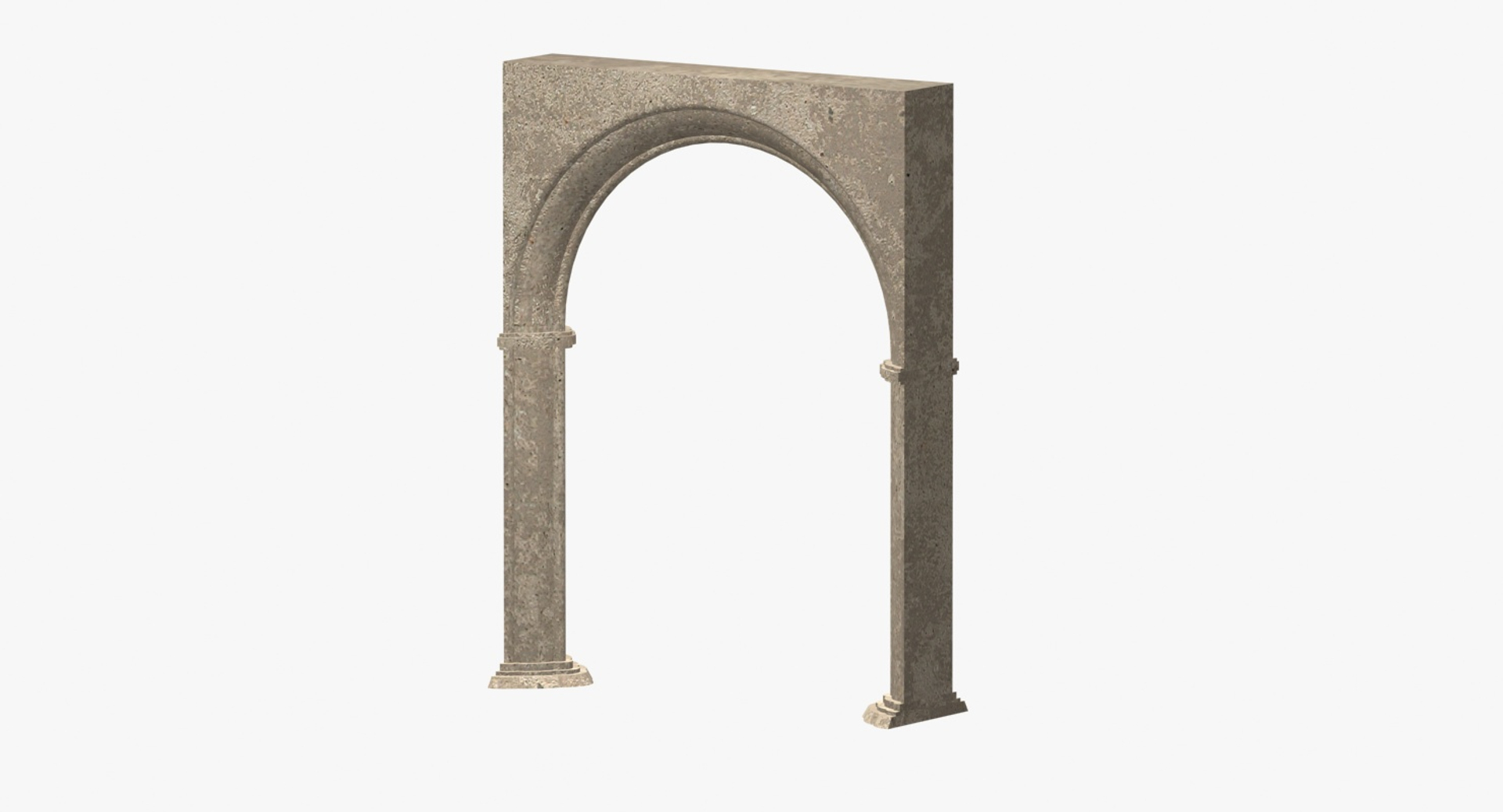 Weathered Archway 3d Obj