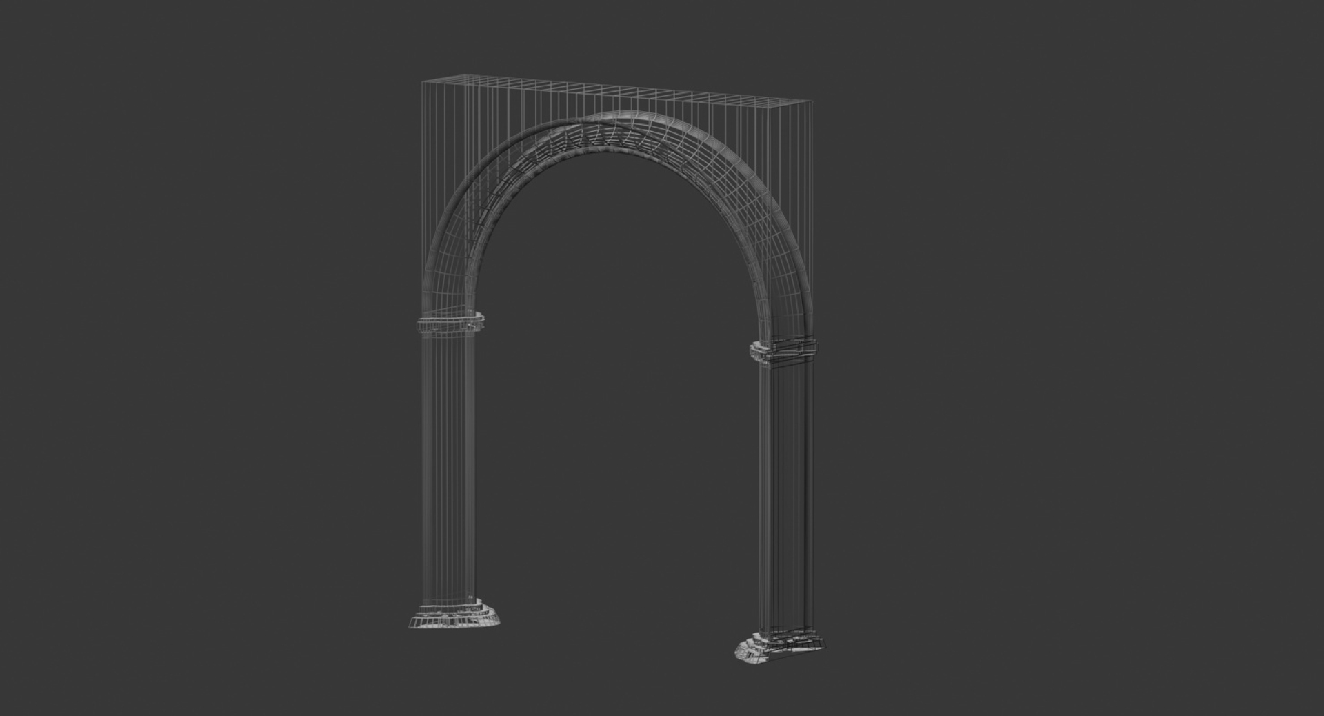 Weathered Archway 3d Obj