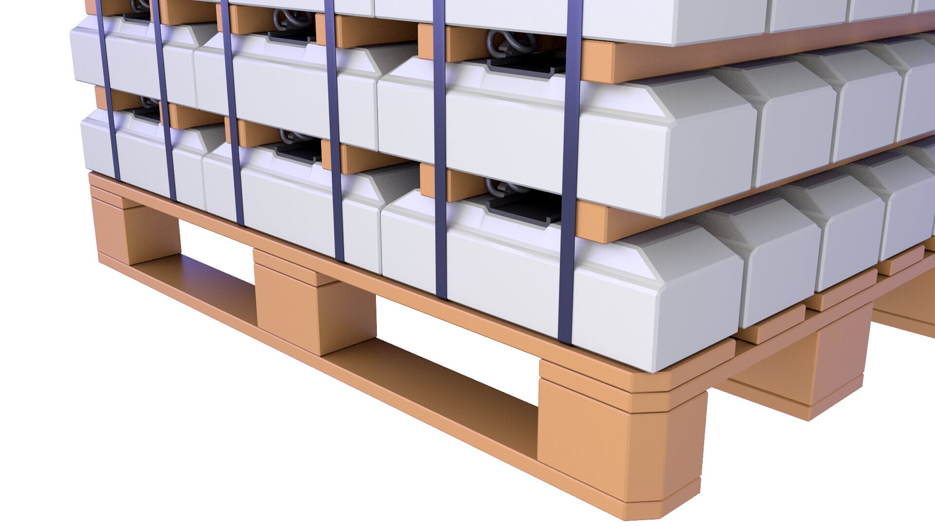 Pallet With Railway Sleeper 23 3D - TurboSquid 2096410