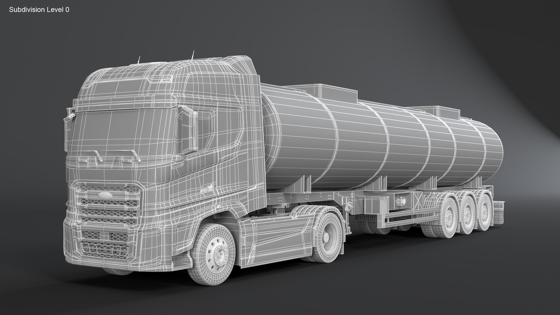 3D Ford F-Max Tank Trailer - TurboSquid 1800219