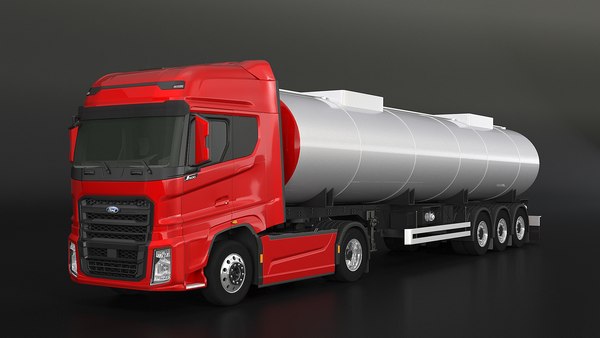 3D Ford F-Max Tank Trailer - TurboSquid 1800219