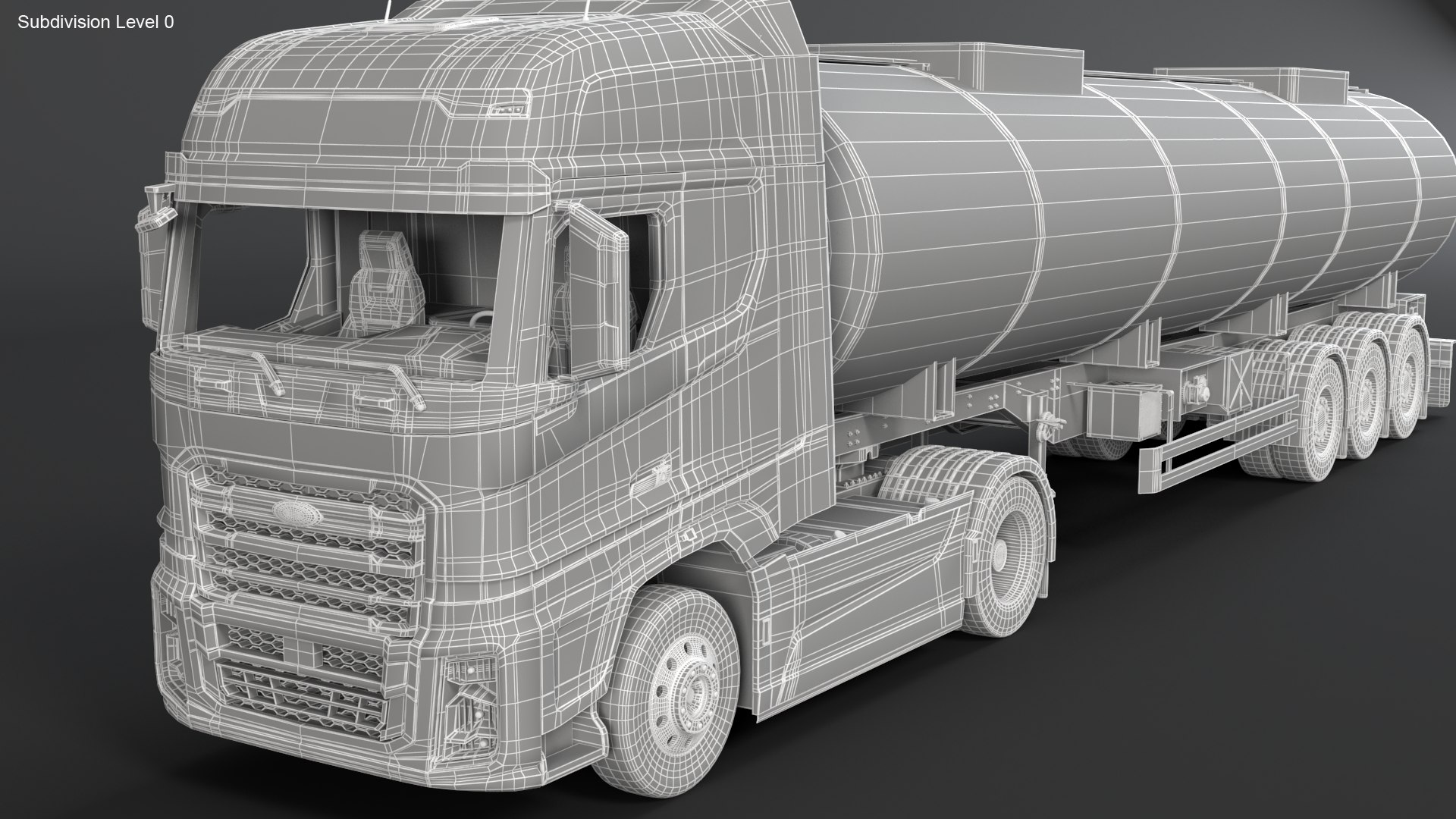 3D Ford F-Max Tank Trailer - TurboSquid 1800219