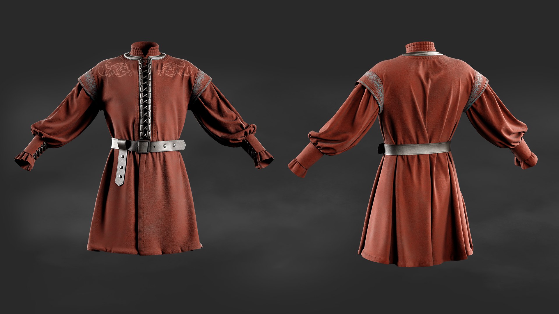 Medieval Outfit 002 3D - TurboSquid 2230174