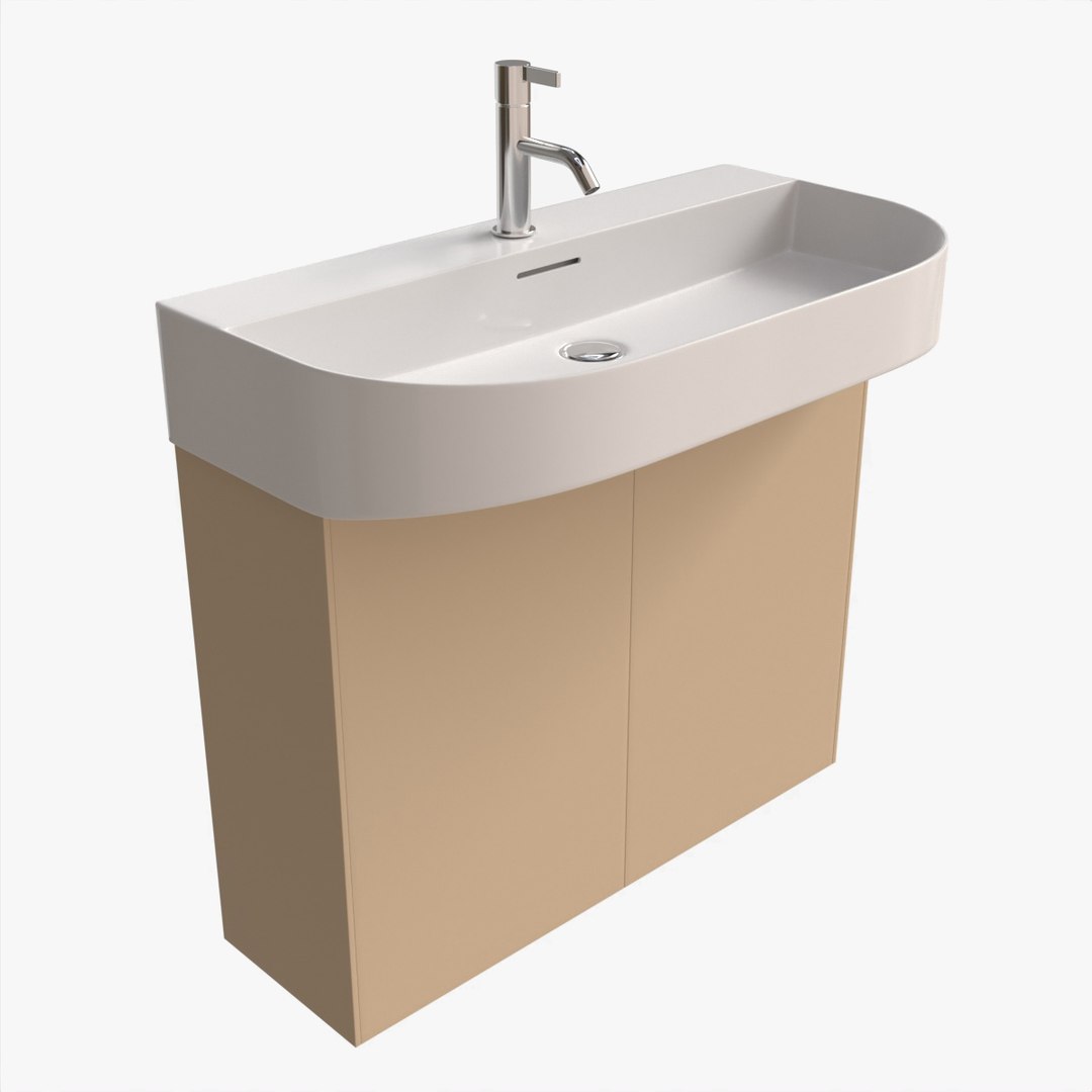 3D Model Laufen Sonar Washbasin 800 - TurboSquid 2012819