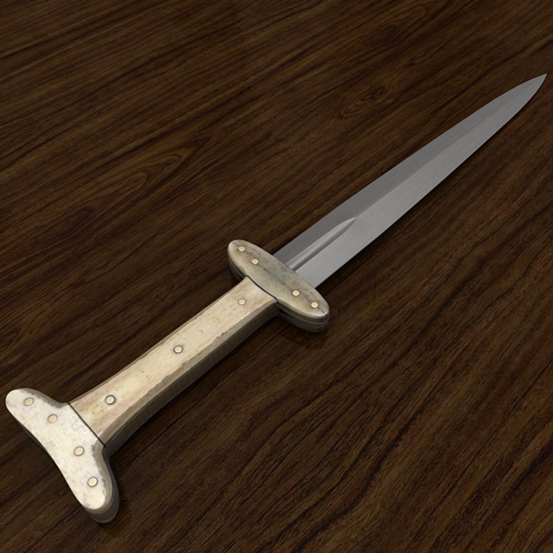 3d Baselard Dagger Model