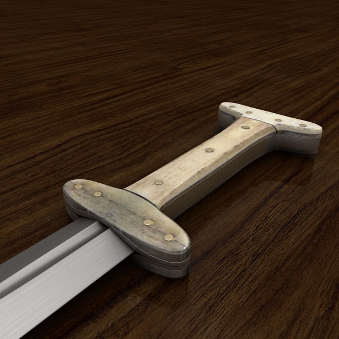 3d Baselard Dagger Model