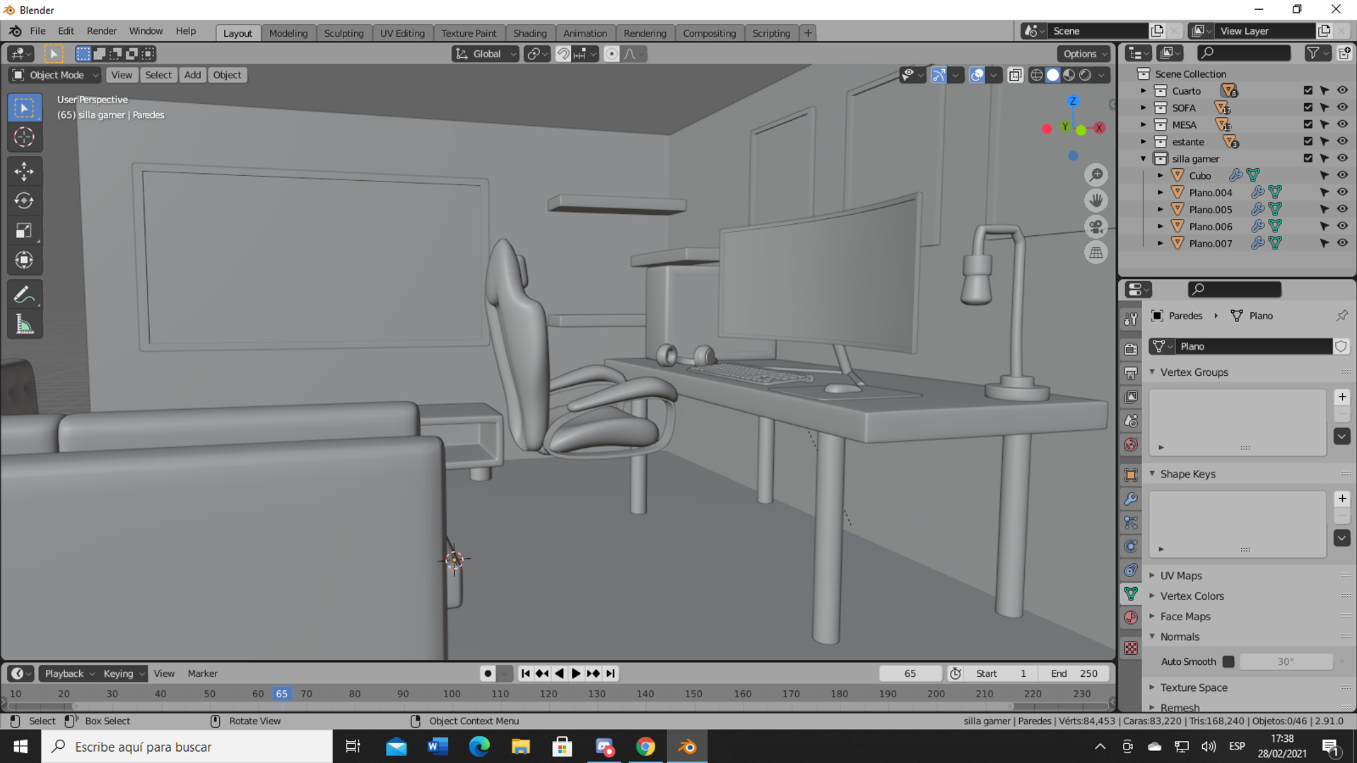 3D cuarto gamer - TurboSquid 1701542