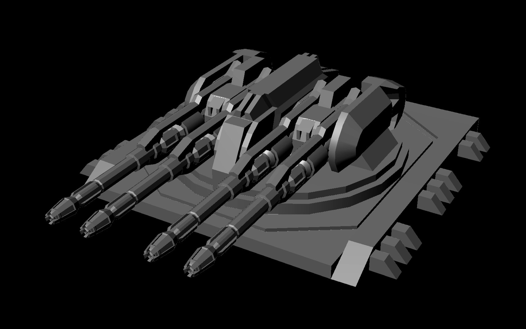 3D Scifi Turrets Model - TurboSquid 1208203