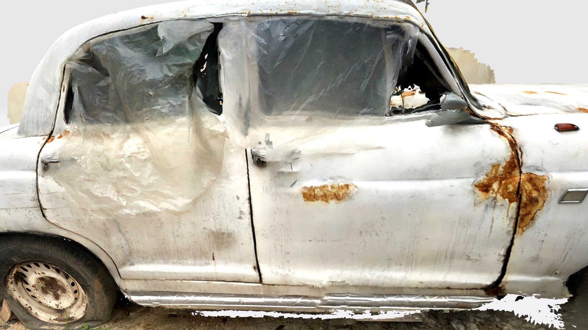 3D Rusty Mercedes Benz W111 Model - TurboSquid 1966752