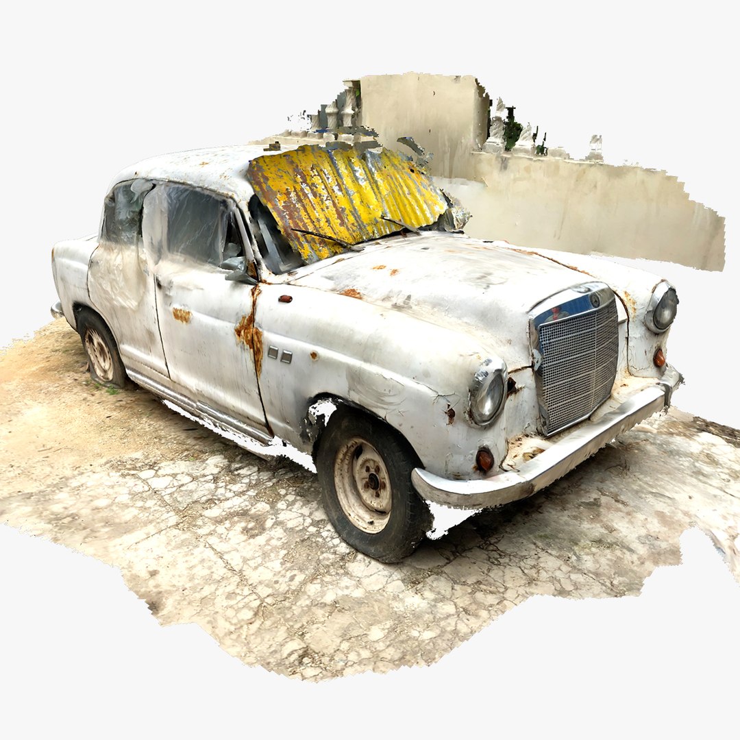 3D Rusty Mercedes Benz W111 model - TurboSquid 1966752