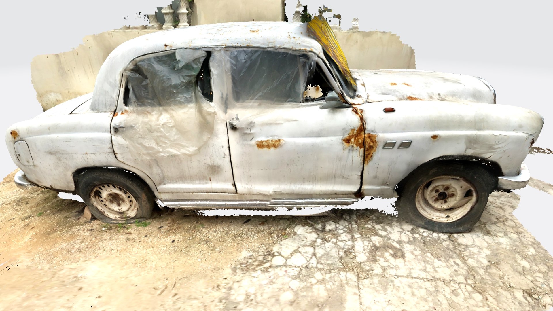 3D Rusty Mercedes Benz W111 Model - TurboSquid 1966752