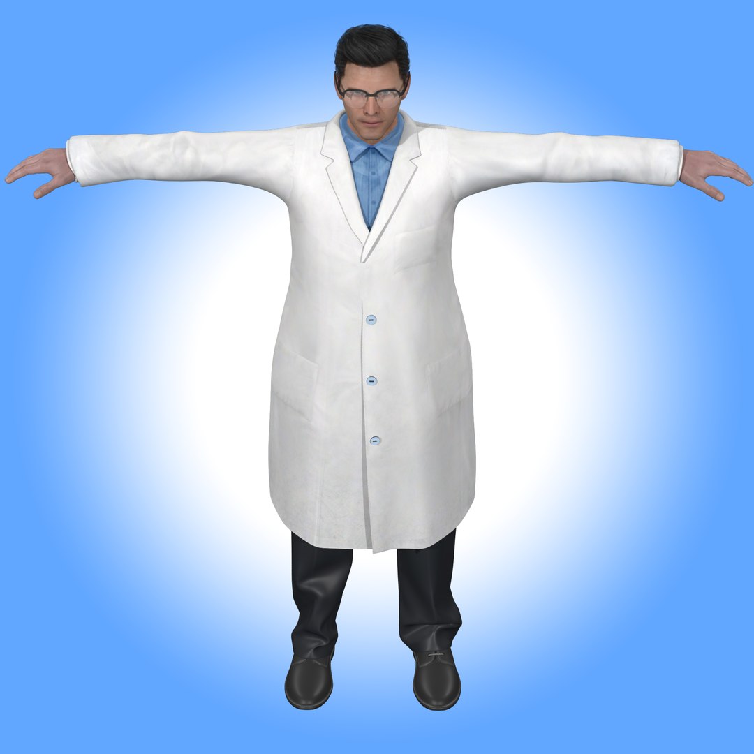 3D Scientist Doctor Rig Model - TurboSquid 2021563