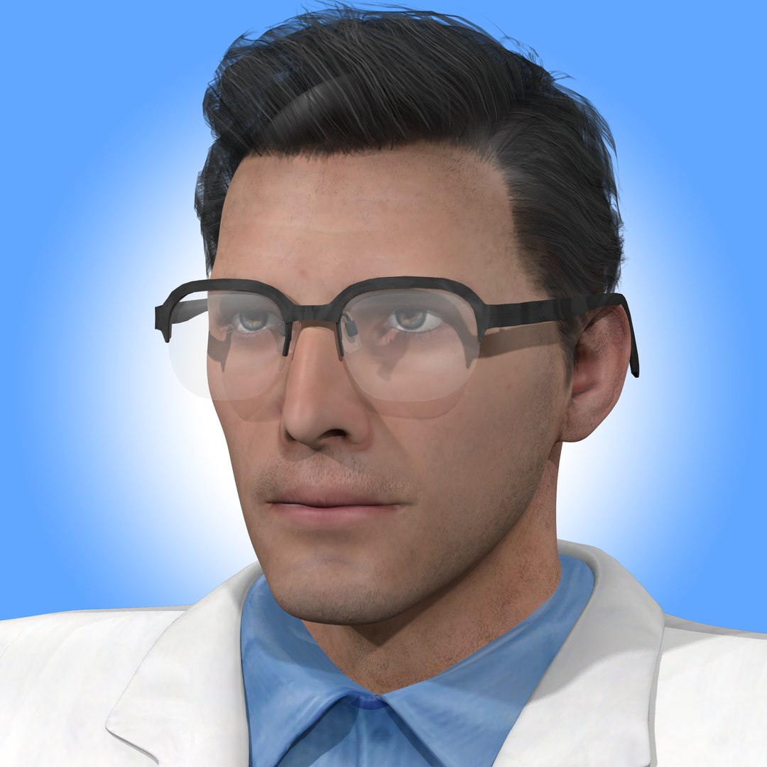 3D Scientist Doctor Rig Model - TurboSquid 2021563