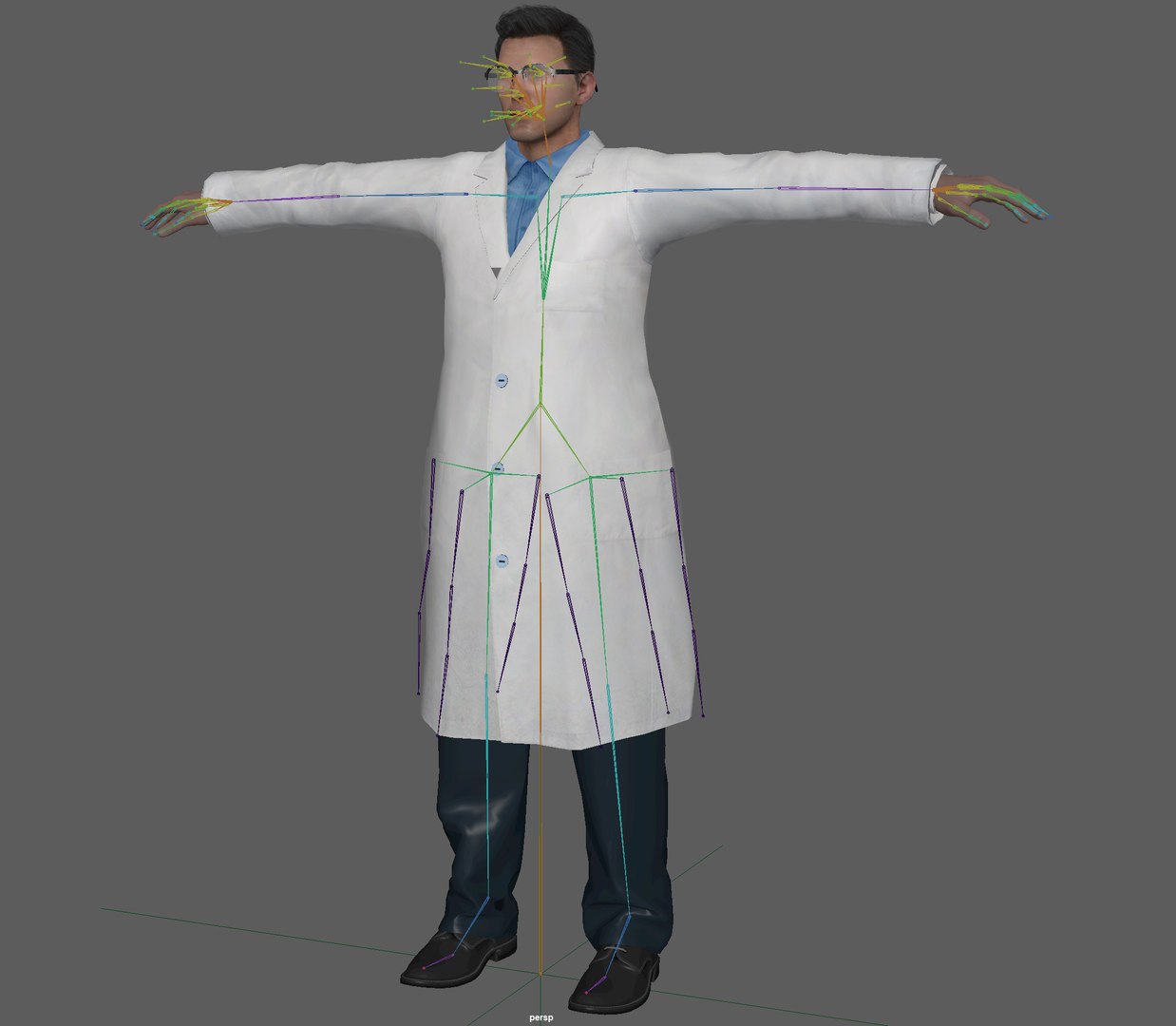3D Scientist Doctor Rig Model - TurboSquid 2021563