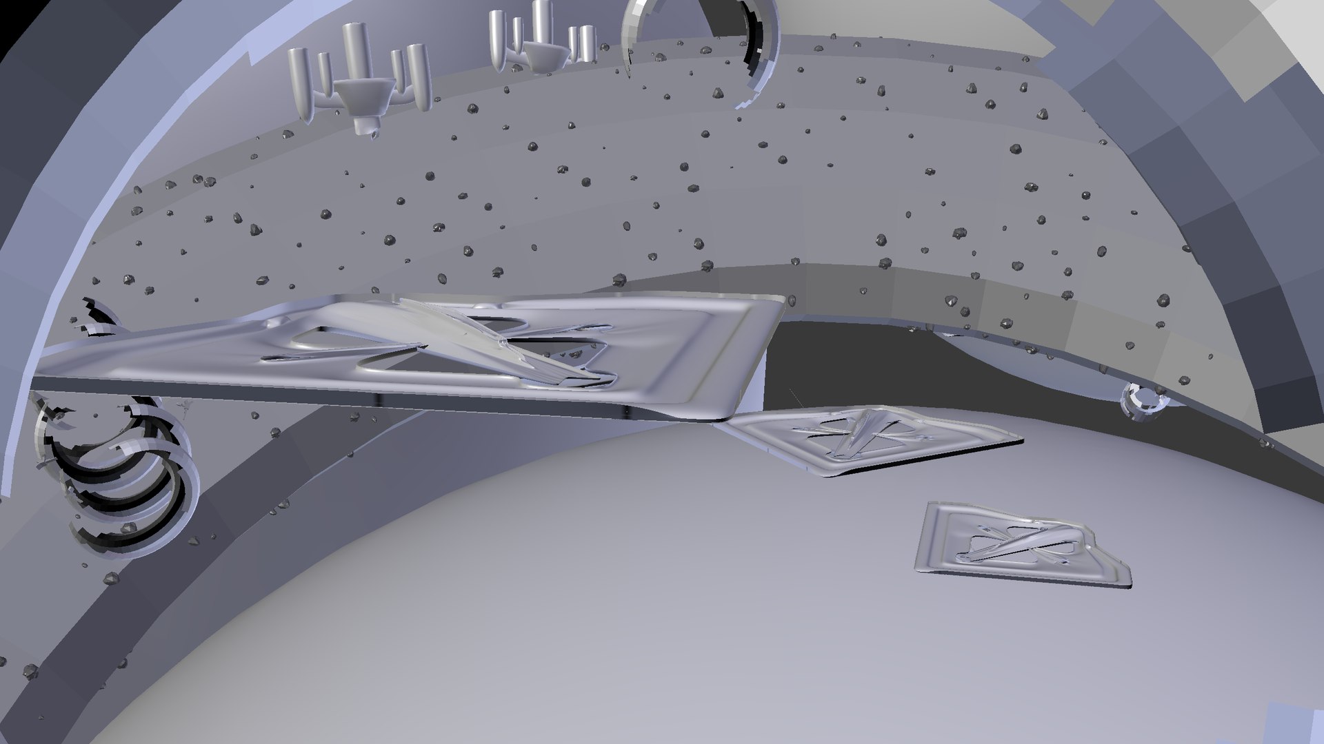 Space asteroids debris 3D model - TurboSquid 1393775