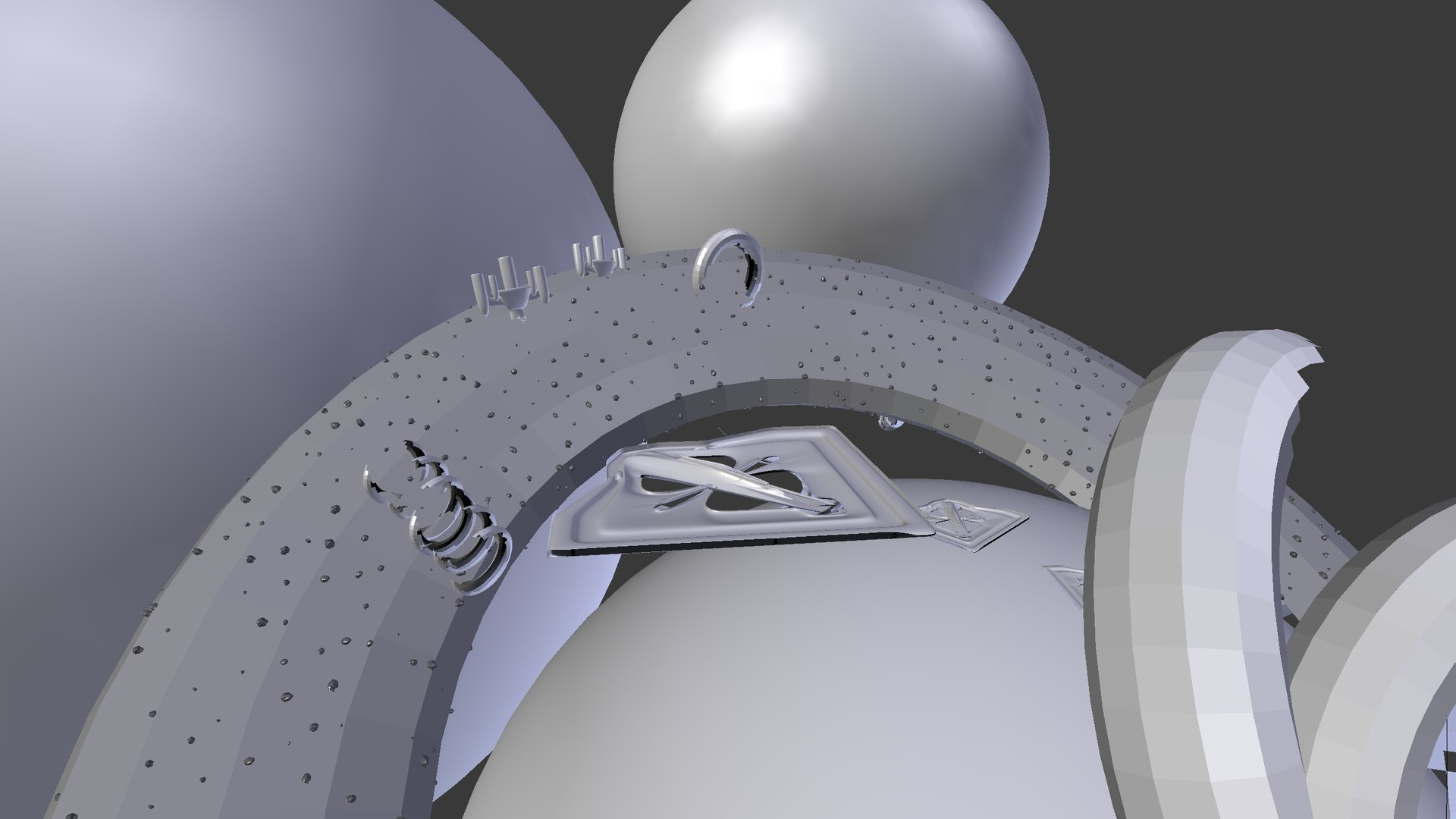 Space asteroids debris 3D model - TurboSquid 1393775