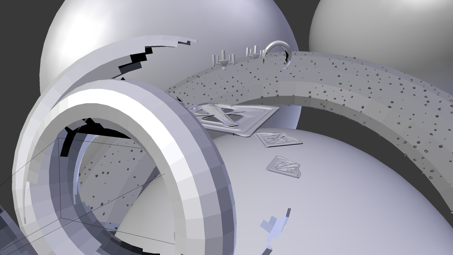 Space asteroids debris 3D model - TurboSquid 1393775