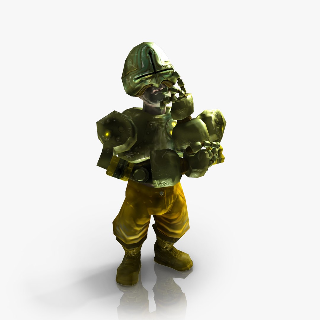 Cyborg Character Rigged Animate 3d Model