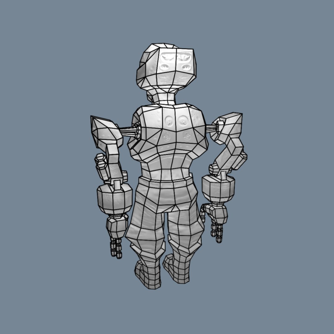 Cyborg Character Rigged Animate 3d Model