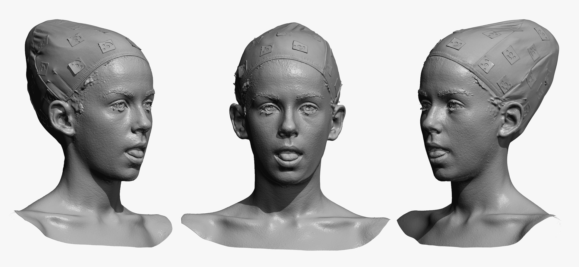 Rhea Human Head Tongue 3D - TurboSquid 1664189