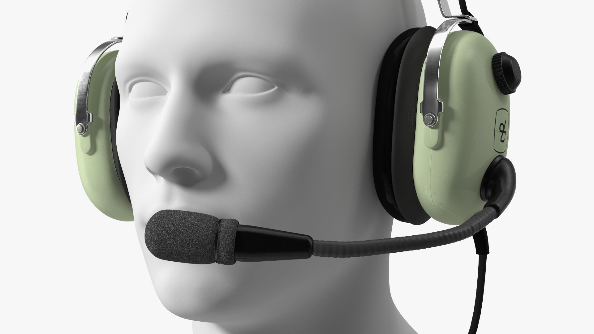 3D Aviation Headset David Clark with Mannequin - TurboSquid 1980924