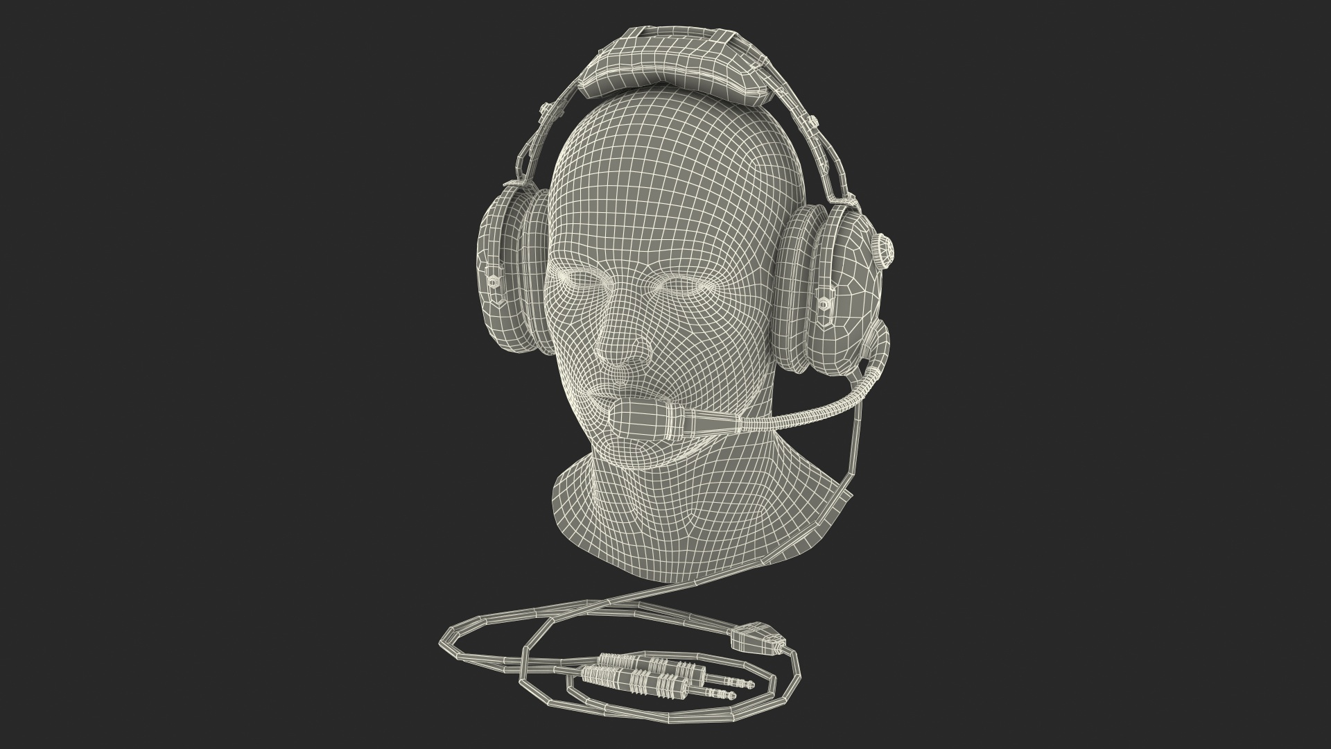 3D Aviation Headset David Clark With Mannequin - TurboSquid 1980924