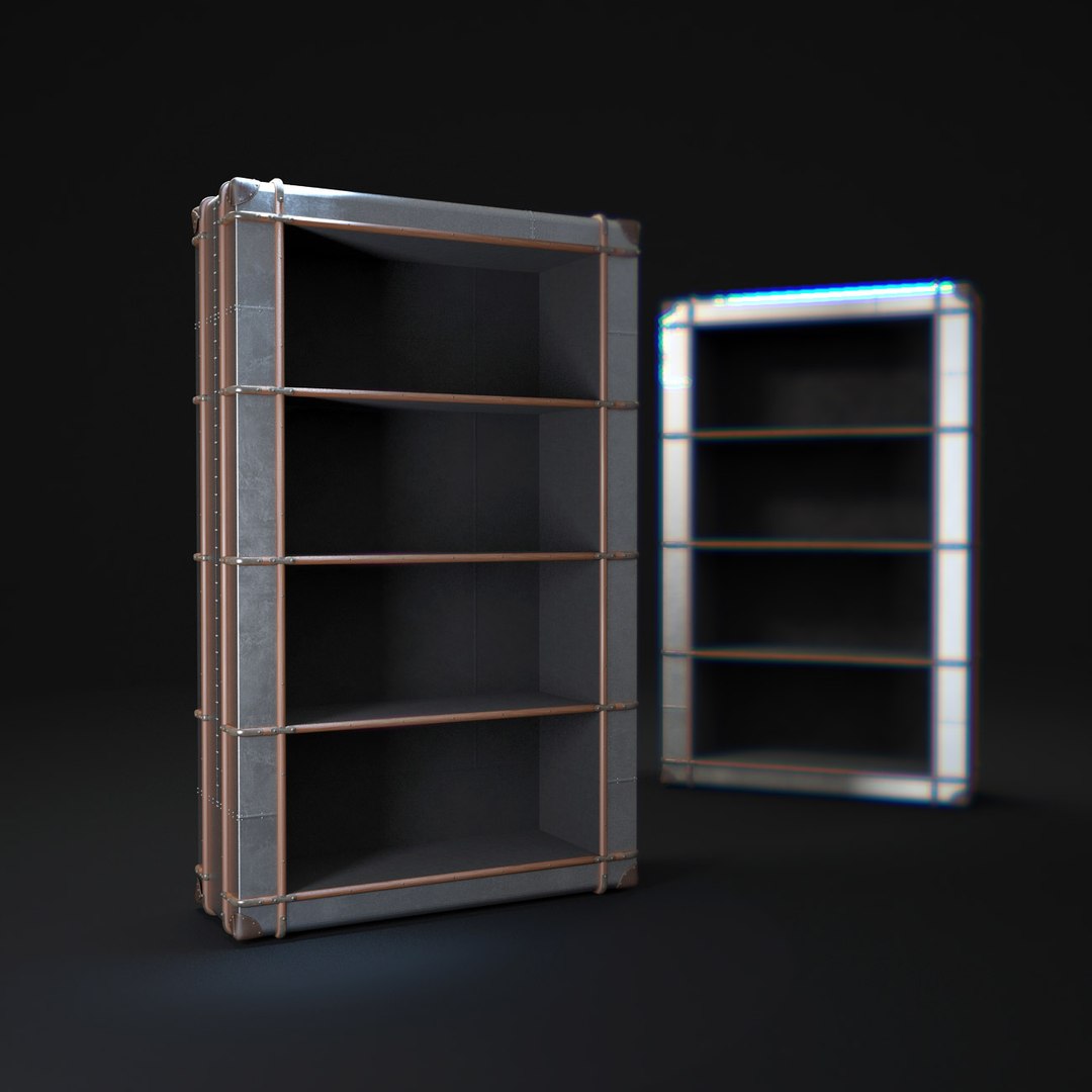 Richards -trunk-single-shelving-metal 3d Model