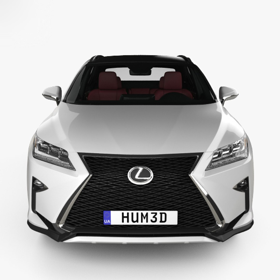Lexus rx f 3D - TurboSquid 1396336