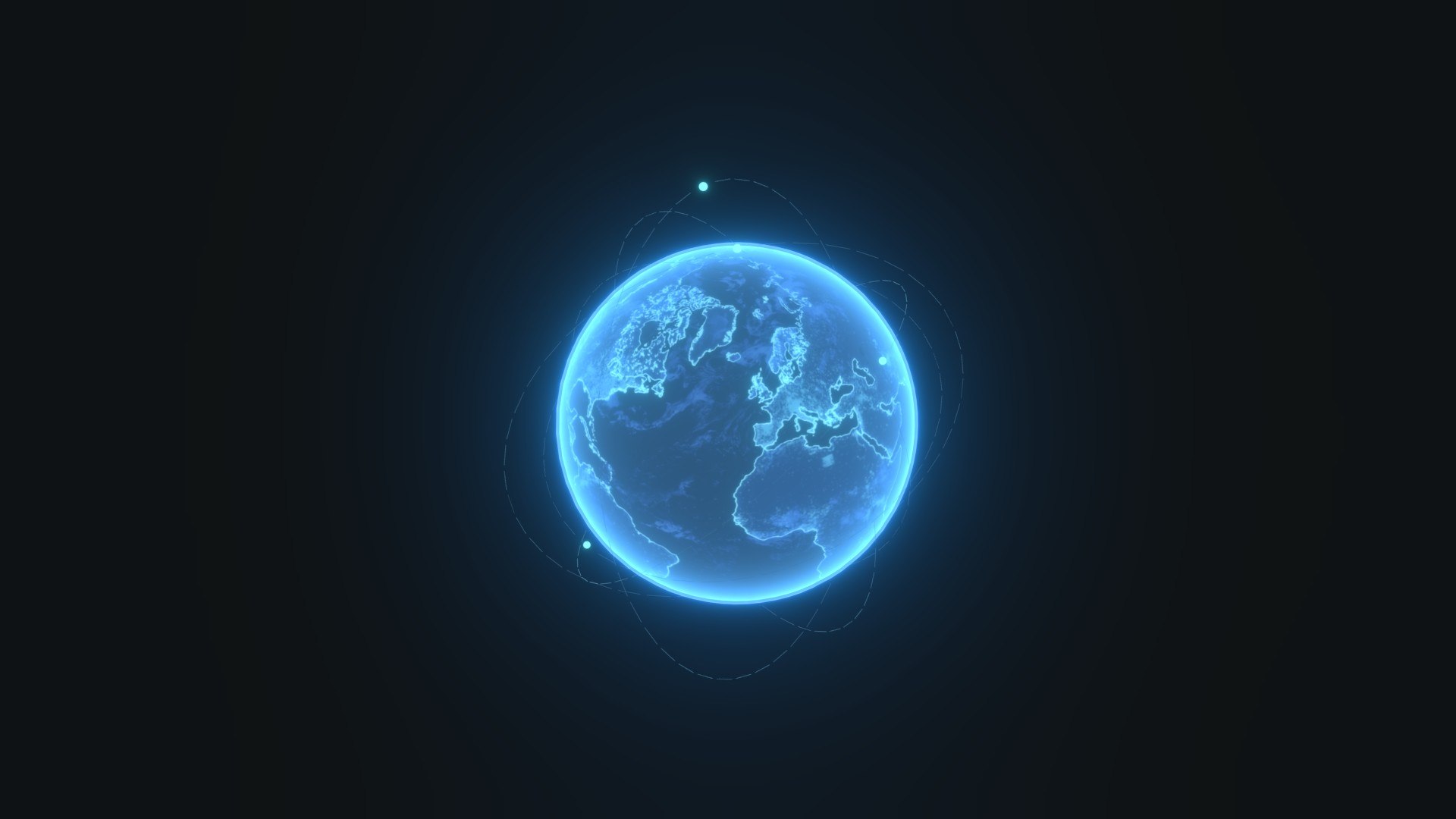 3D Model Animated Hologram Planet Earth Sci-Fi 3D Model 4k Textures ...